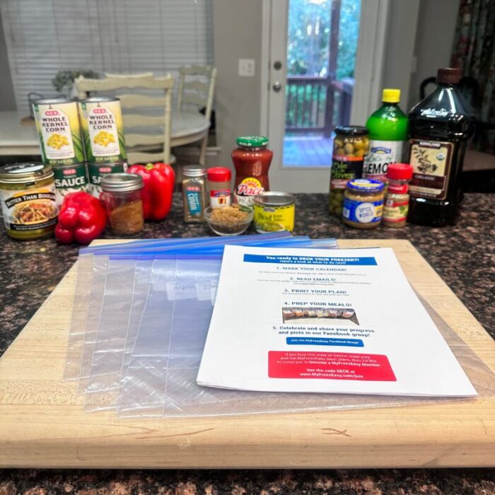 Photo & Video Tutorial: Deck the Freezer Meal Prep - MyFreezEasy